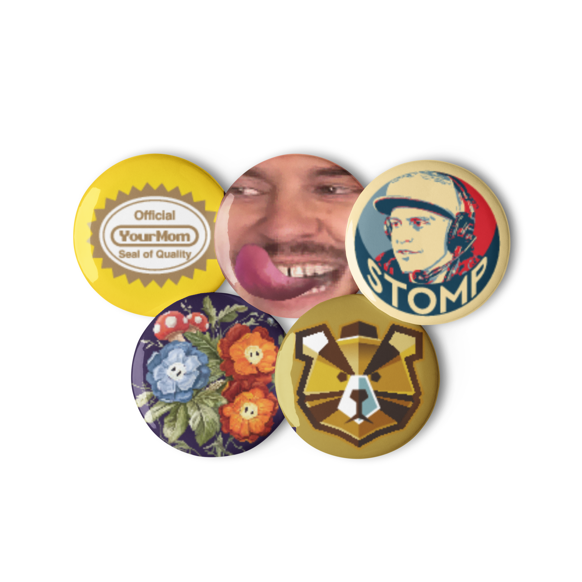 GPB Pin Button Set – grandpoobear